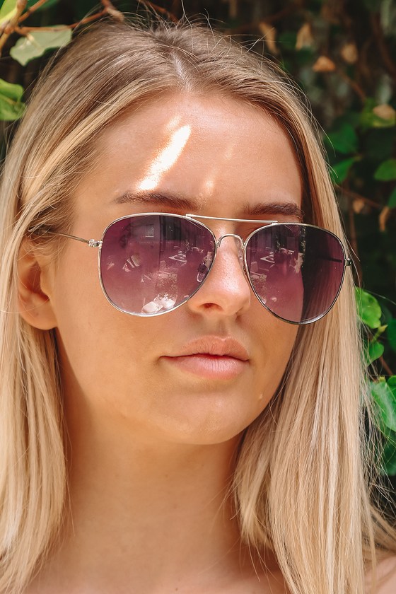 Silver Sunglasses Aviator Sunglasses Metal Sunnies Lulus