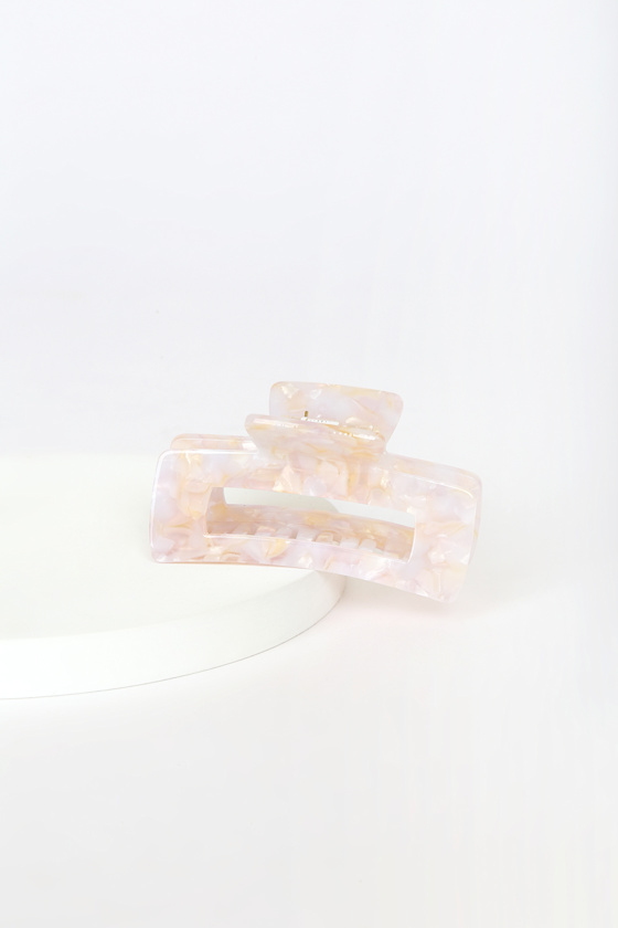Blush Pink Hair Clip - Resin Hair Clip - Claw Clip - Pink Clip - Lulus
