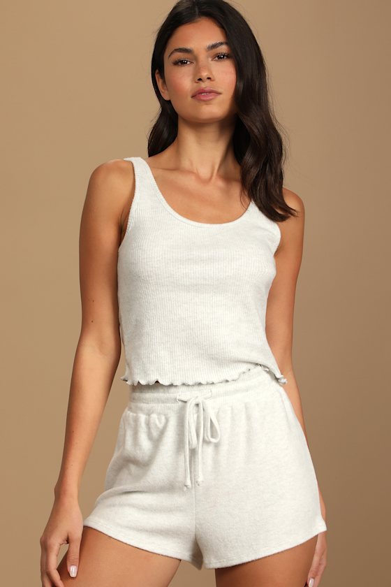 Heater Grey Shorts - Grey Lounge Shorts - Drawstring Shorts - Lulus