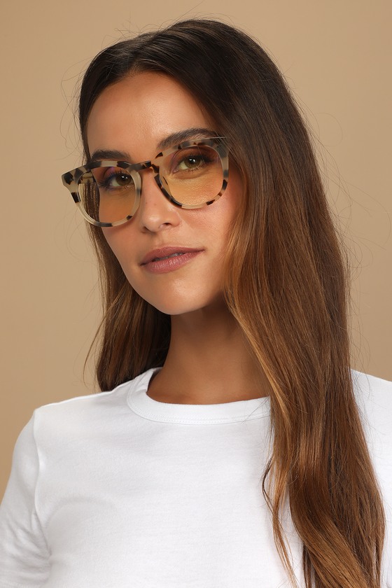 Diff Eyewear Weston Blue Light Glasses Cream Tortoise Glasses Lulus