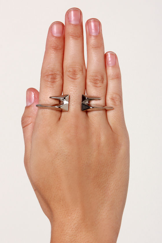 Cute Silver Ring - Spike Ring - $11.00 - Lulus