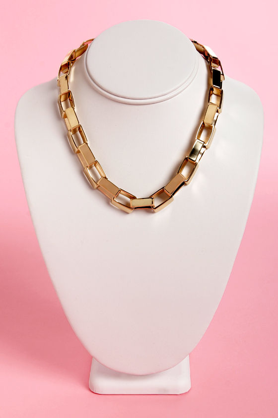 Cool Gold Necklace - Chain Necklace - Collar Necklace - $25.00 - Lulus