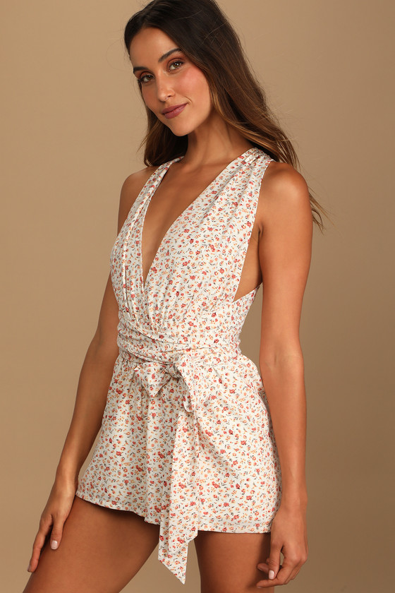Floral Print Romper Convertible Romper Halter Romper Lulus