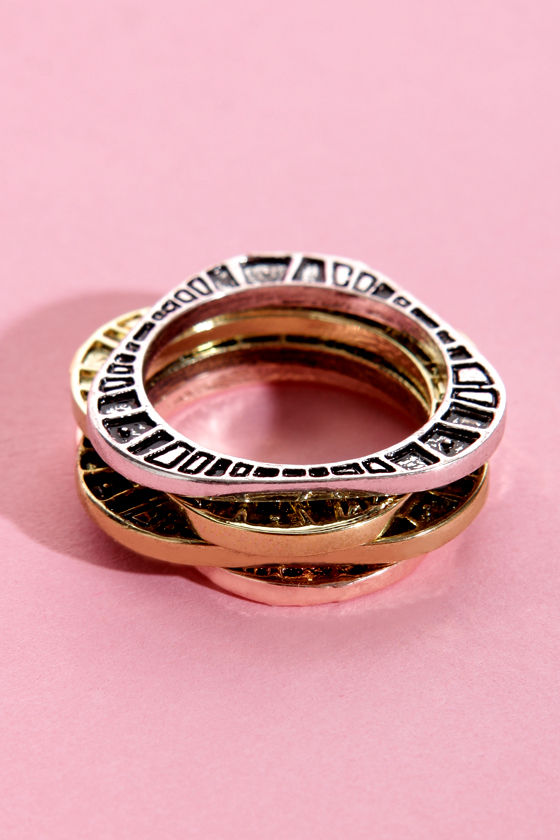 Cute Ring Set - Stacking Rings - $18.00 - Lulus