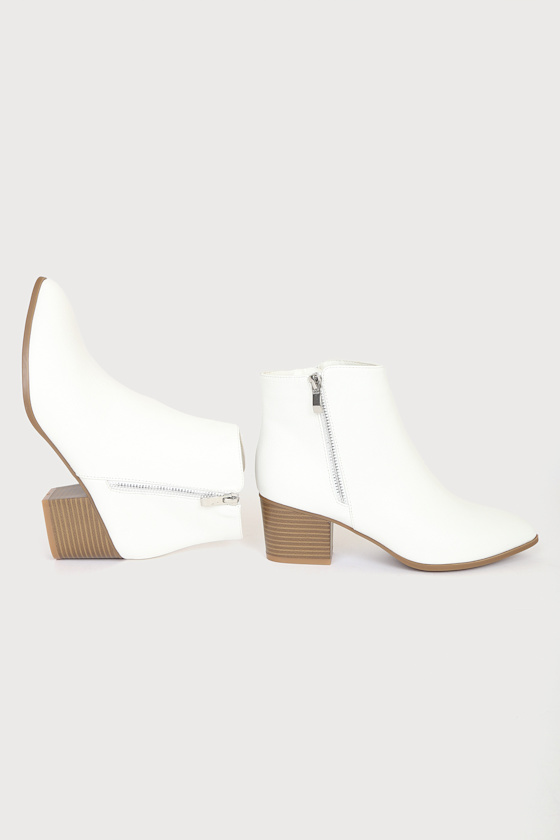 White Booties - Pointed Toe Booties - Boots for Women - Lulus