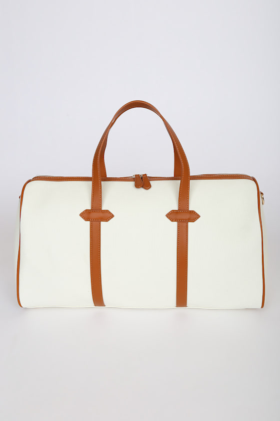 Ivory Weekender Bag - Weekend Bag - Duffle Bag - Travel Bag - Lulus