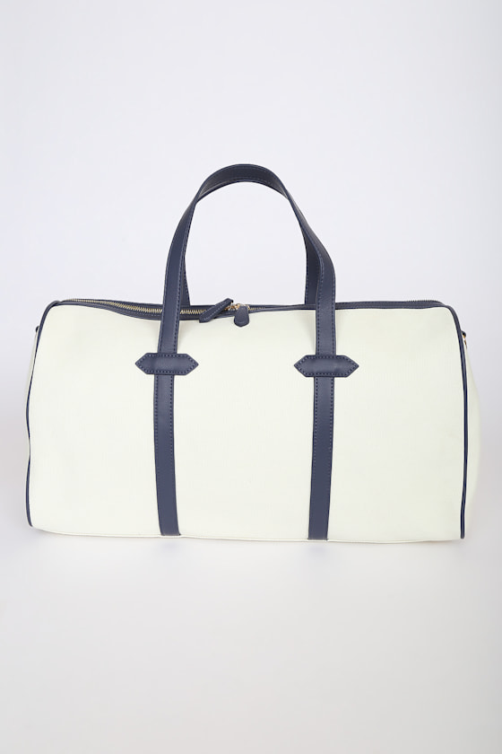 Ivory Weekender Bag - Weekend Bag - Travel Bag - Duffle Bag - Lulus