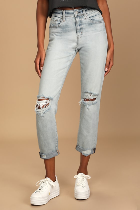 Daze Denim Loverboy Far Out - Boyfriend Jeans - Distressed Jeans - Lulus