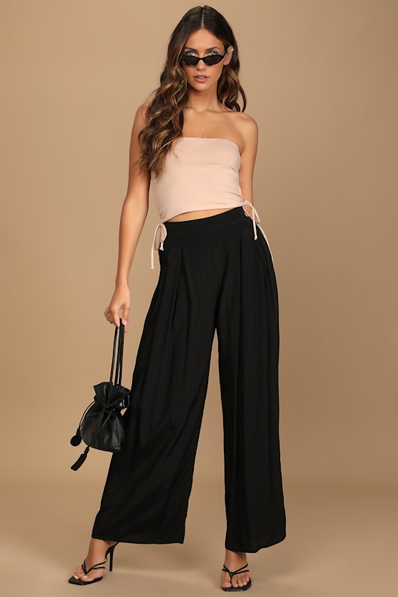 Beige Tube Top - Strapless Crop Top - Ruched Top - Drawstring Top - Lulus