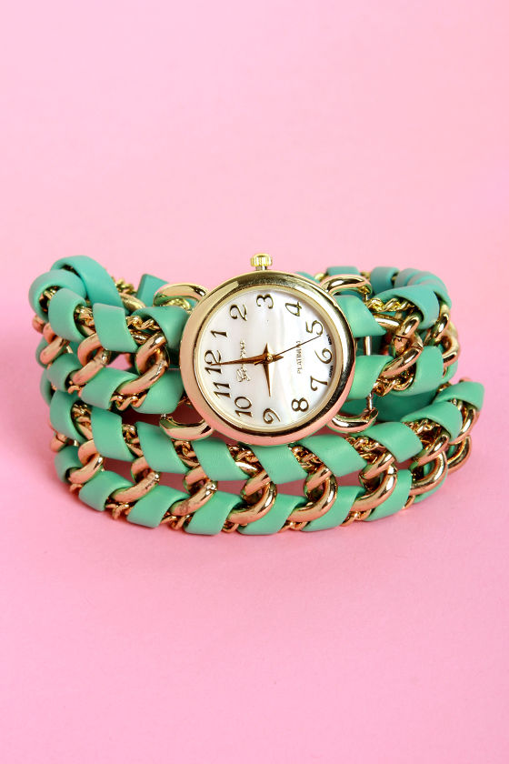 Cool Wraparound Watch - Mint Green Watch - $23.00 - Lulus