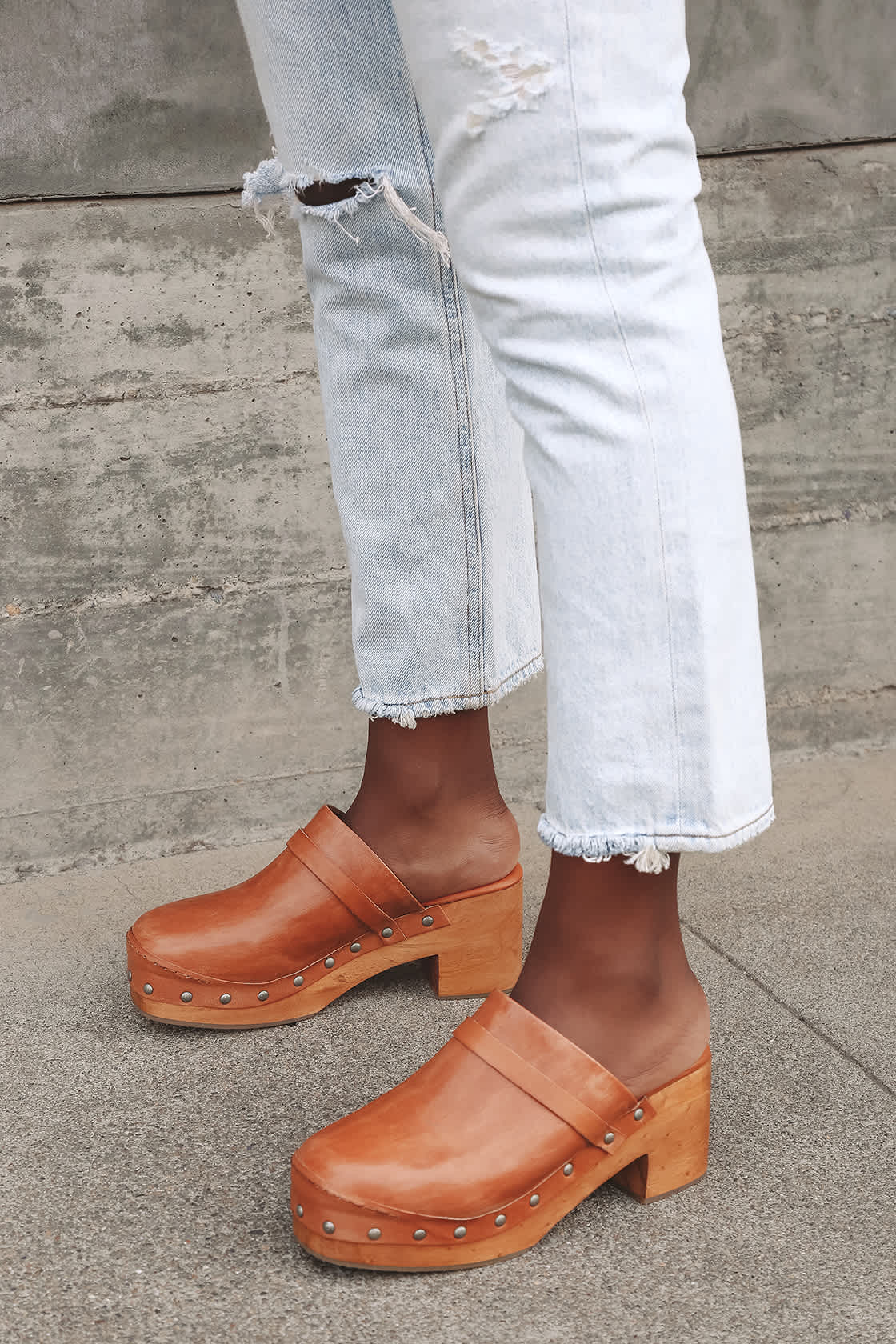 Free People Calabasas - Tan Clogs - Leather Clogs - Clog Sandals - Lulus