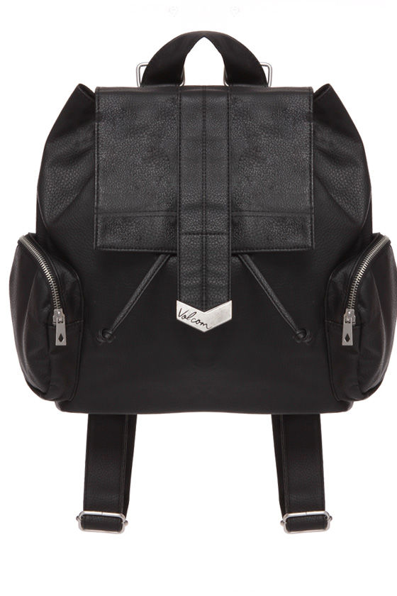 Volcom Model Muse Bag - Black Backpack - Black Handbag - Convertible ...