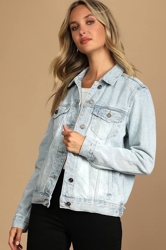 Classic Oversized Denim Jacket - Denim Jacket - Jean Jacket - Lulus