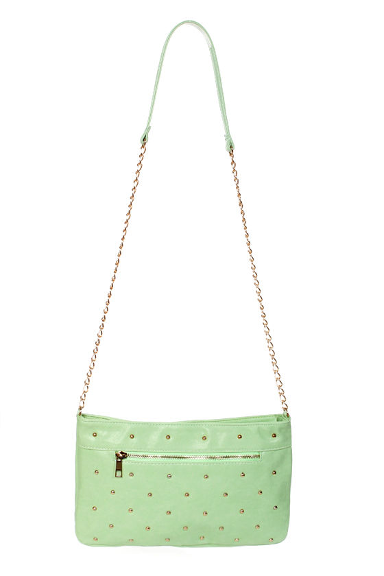 Cute Mint Green Purse - Studded Purse - Vegan Leather Purse - $36.00 ...