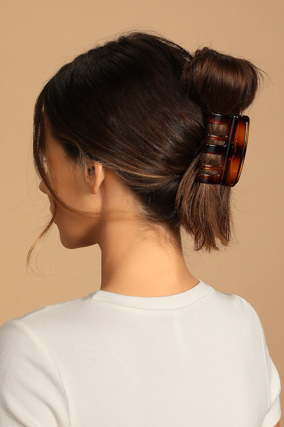 Brown Hair Clip - Hair Claw Clip - Modern Hair Clip - Hair Claw - Lulus