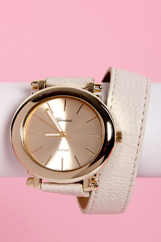 Cute Ivory Watch - Gold Watch - Wraparound Watch - $19.00 - Lulus