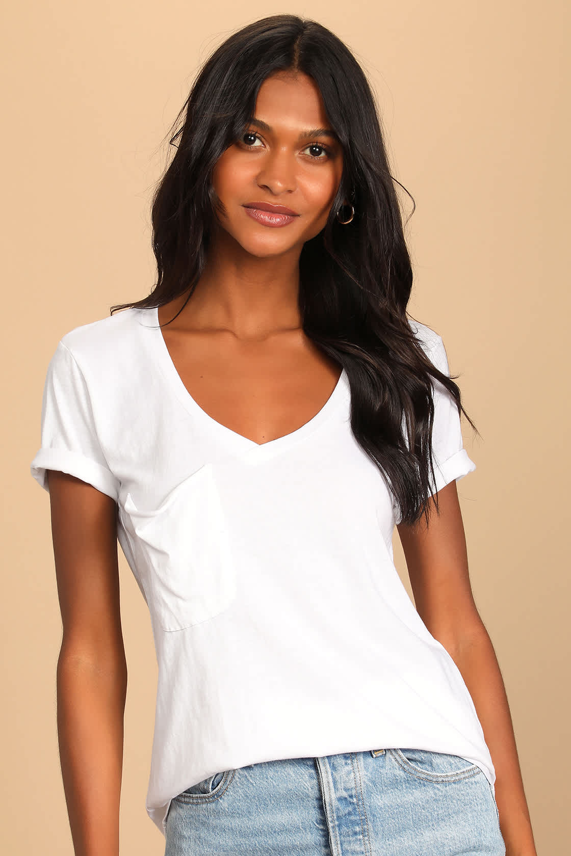 White Tee - White Top - Short Sleeve Shirt - T-Shirt - Lulus