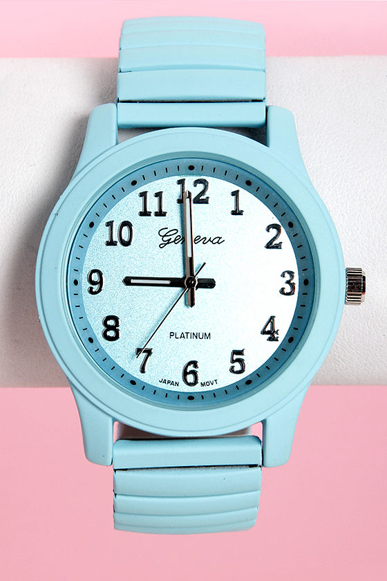 Cute Sky Blue Watch - Boyfriend Watch - Stretch Watch - $21.00 - Lulus