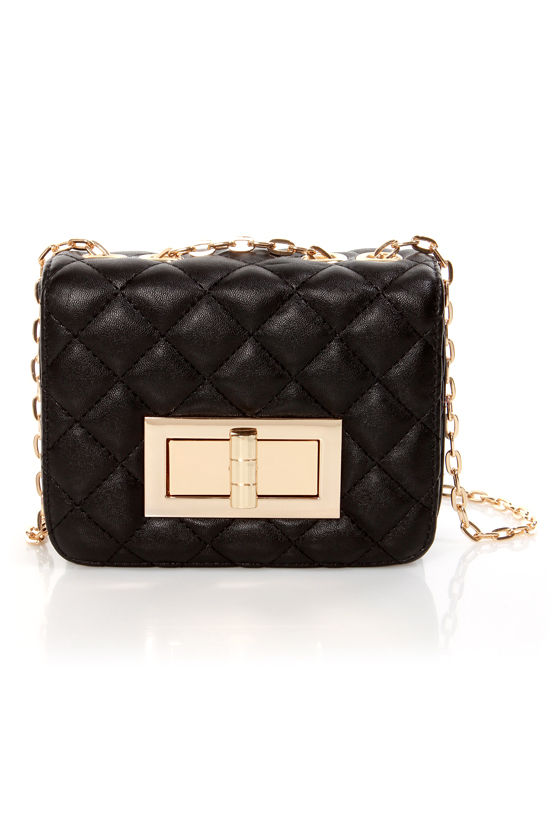 Cute Quilted Purse - Mini Purse - Handbag - Black Purse - $32.00 - Lulus