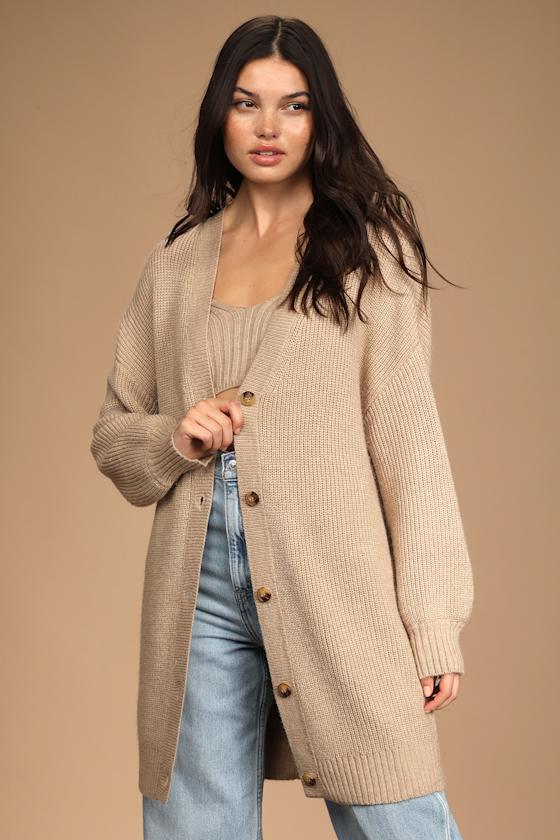 Beige Sweater Set - Cardigan Set - Brami Knit Set - Sweater Set - Lulus