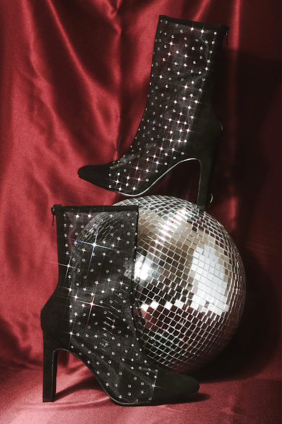 Black Boots - Suede Boots - Rhinestone Boots - Mesh Boots - Lulus