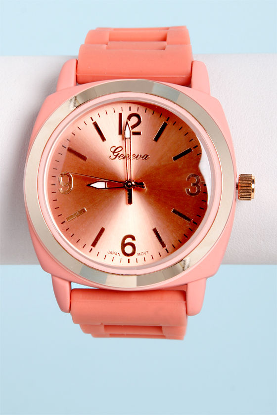 Cute Coral Watch - Boyfriend Watch - Jelly Watch - $21.00 - Lulus