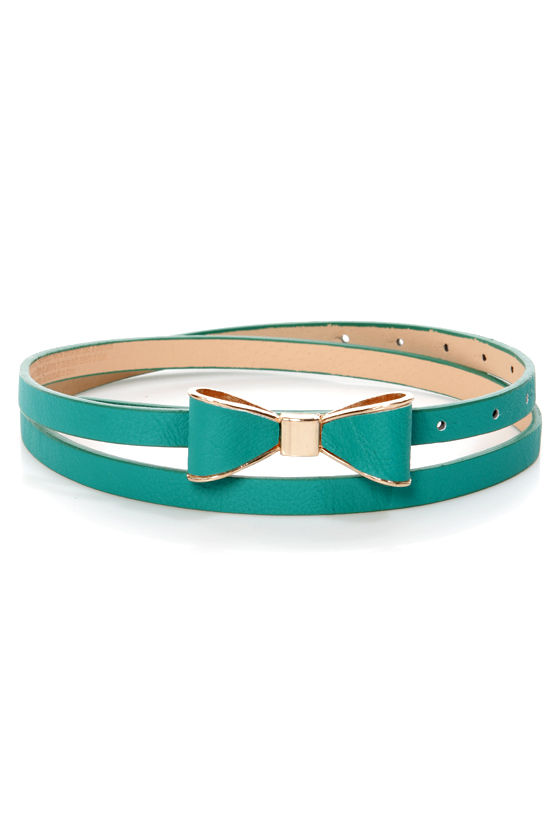 Cute Teal Belt - Bow Belt - $11.00 - Lulus
