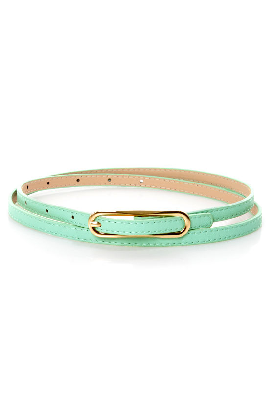 Cute Mint Green Belt - Skinny Belt - $10.00 - Lulus