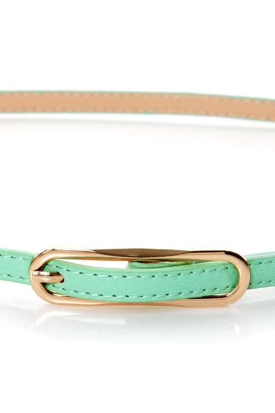 Cute Mint Green Belt - Skinny Belt - $10.00 - Lulus