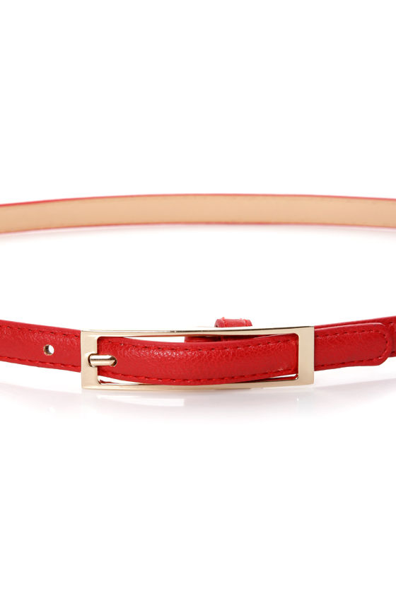 Cute Red Belt - Skinny Belt - $11.00 - Lulus
