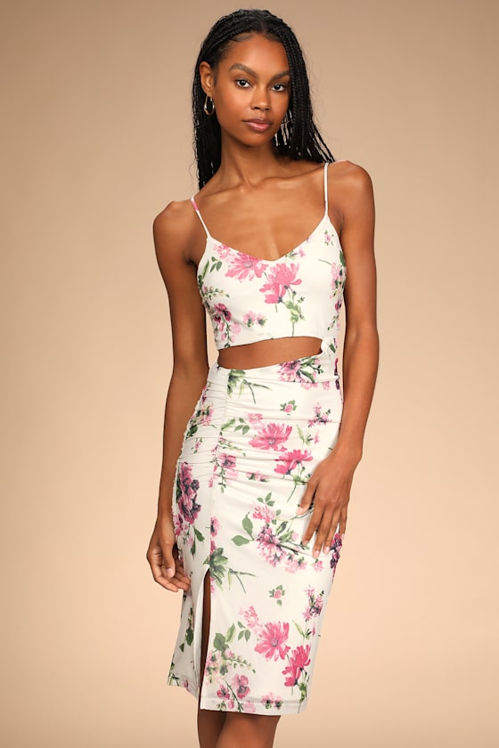 Ivory Bodycon Dress - Cutout Bodycon Dress - Ruched Bodycon Dress - Lulus