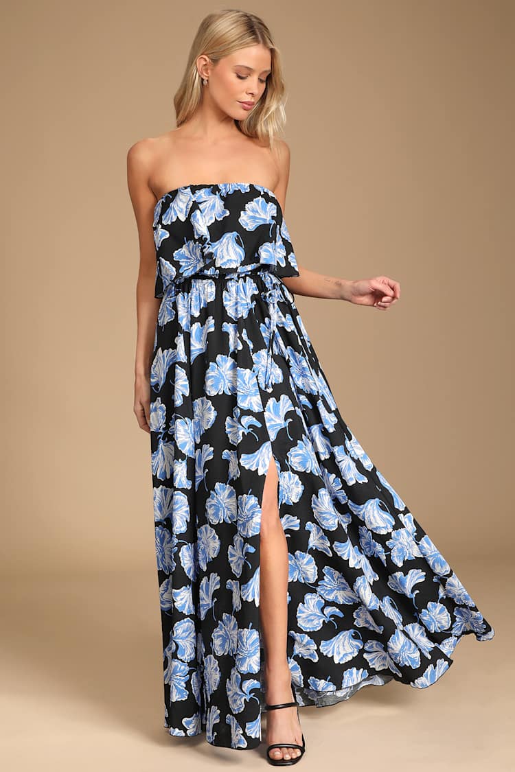 Strapless Summer Maxi Dresses