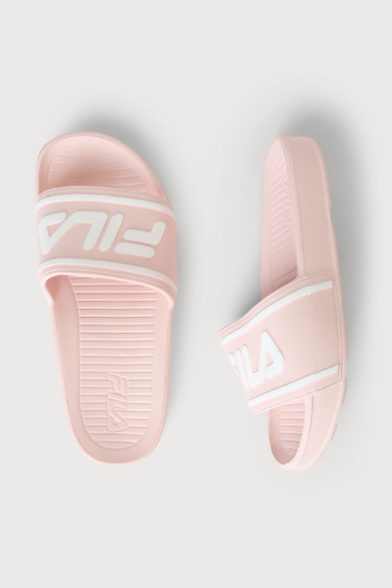FILA Sleek Slide Sandals - Pool Slides - Rubber Slide Sandals - Lulus