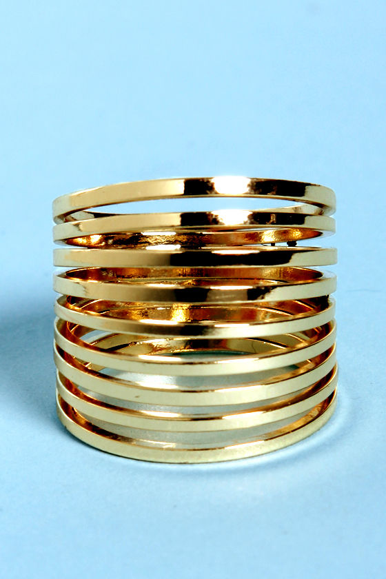 Cute Gold Ring - Layered Ring - $10.00 - Lulus