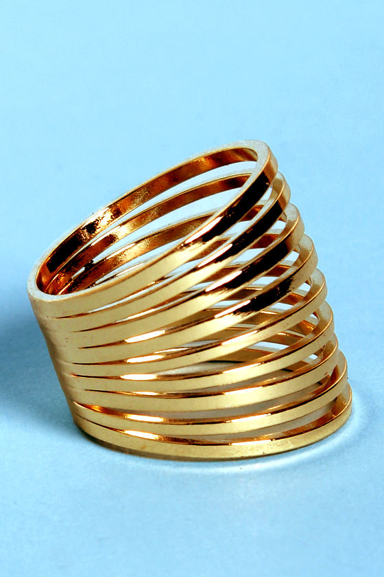Cute Gold Ring - Layered Ring - $10.00 - Lulus