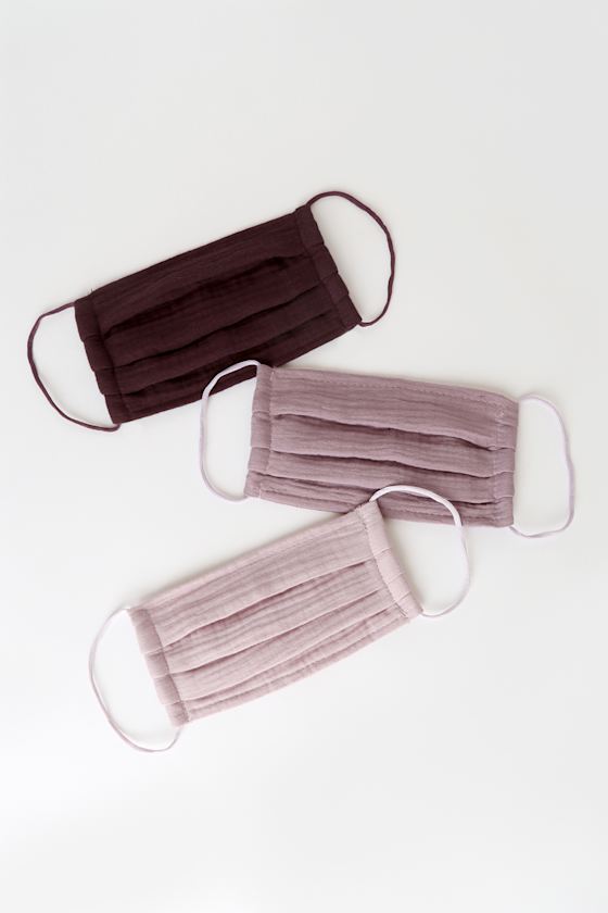 Kitsch Cotton Face Masks - Cute Face Mask Set - 3 Pack Face Masks - Lulus