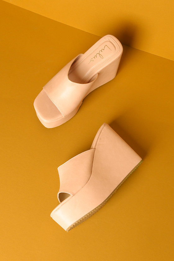 Pink Platform Sandals - Platform Slide Sandals - Platform Mules - Lulus