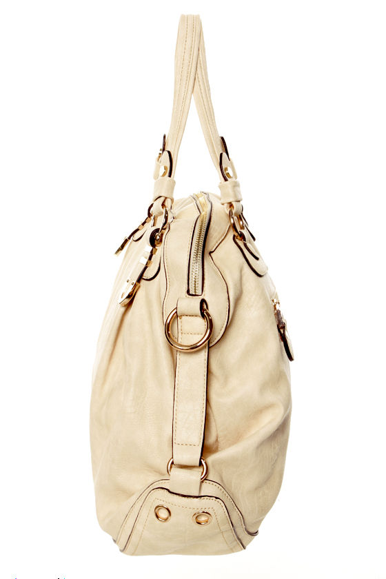 Chic Cream Handbag - Purse by Urban Expressions - Oversized Handbag ...