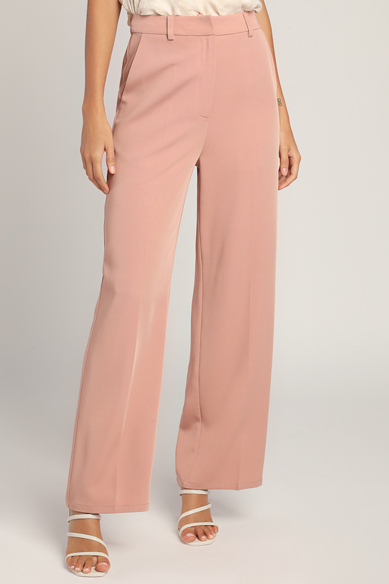 Rose Pants - Trouser Pants - Wide-Leg Pants - High Rise Pants - Lulus