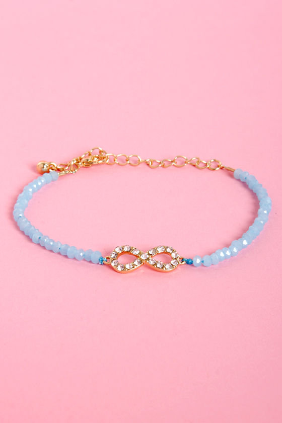 Cute Blue Bracelet - Infinity Bracelet - $12.00 - Lulus