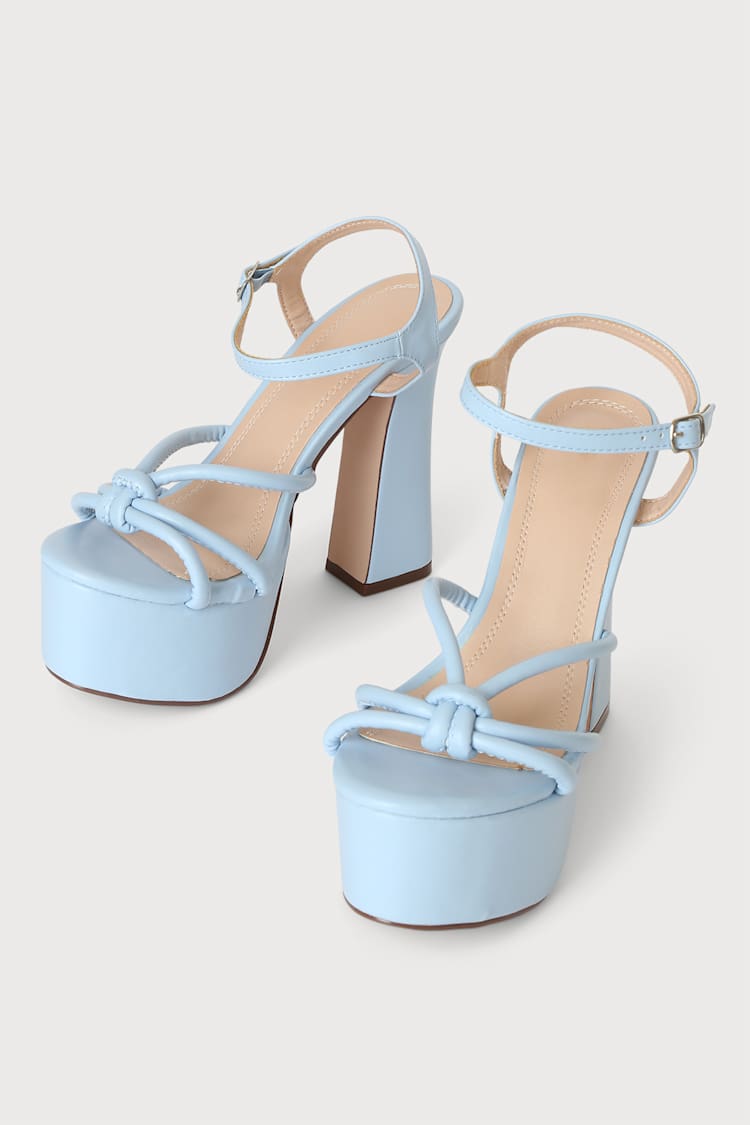 Light Blue Platform Shoes