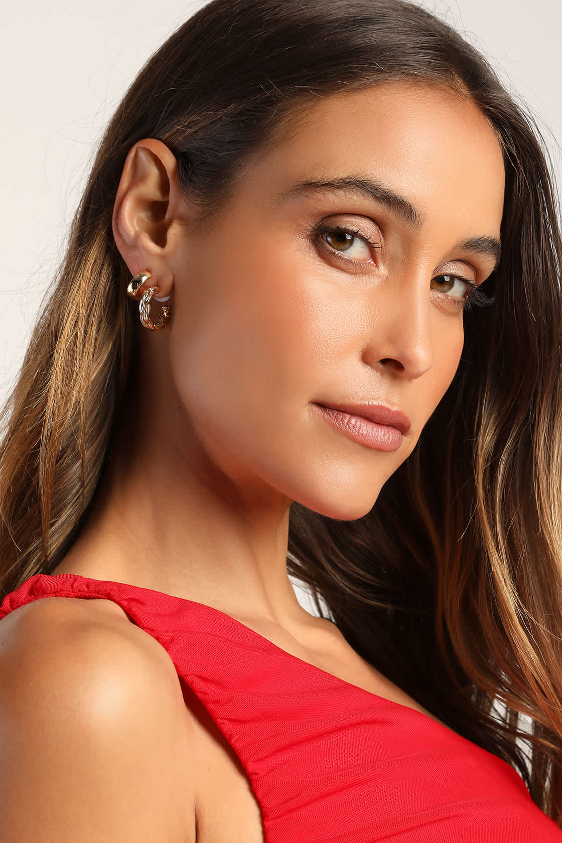 14k Gold Hoops - Gold Earring Set - 14k Gold Hoop Set - Lulus