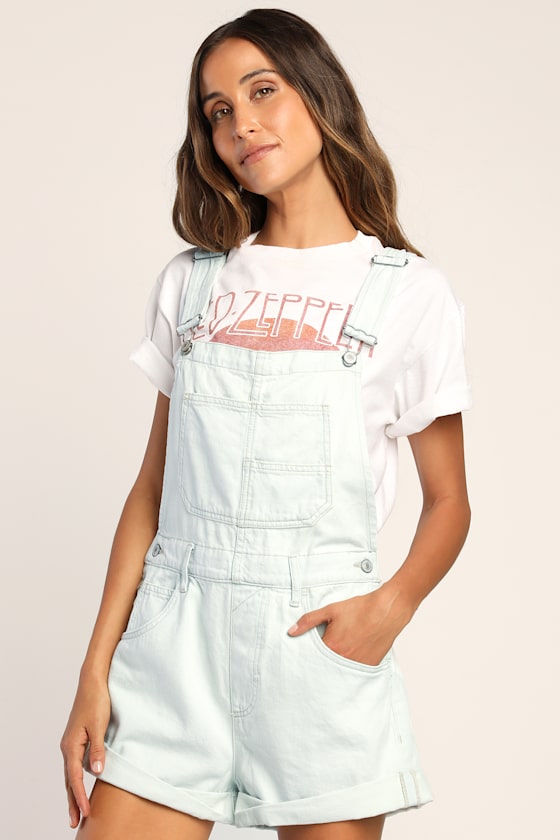 Ziggy Denim Light Wash Shortalls