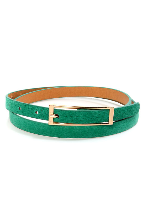 Cute Teal Belt - Skinny Belt - $26.00 - Lulus