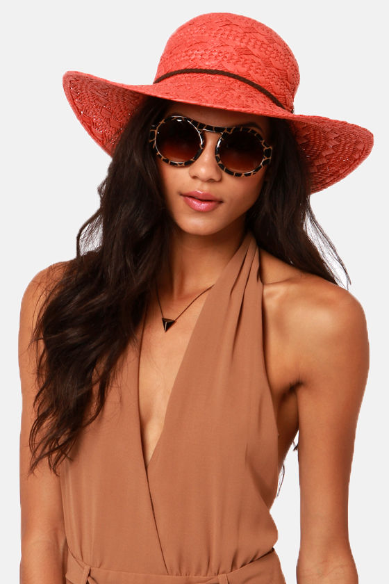 Roxy Summer Time Coral Straw Hat - $32 : Fashion at Lulus.com