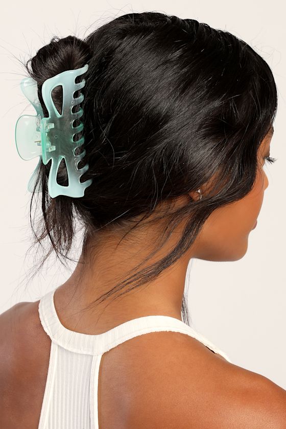Green Hair Claw - Mint Hair Clip - Green Acetate Hair Clip - Lulus