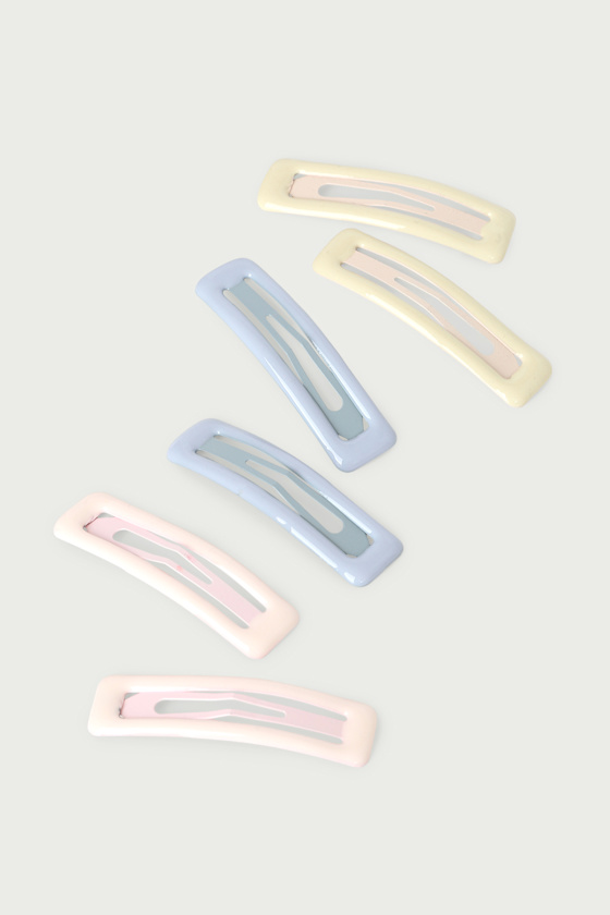 Pastel Hair Clips - Snap Clips - Barrette Set - Hair Clip Set - Lulus