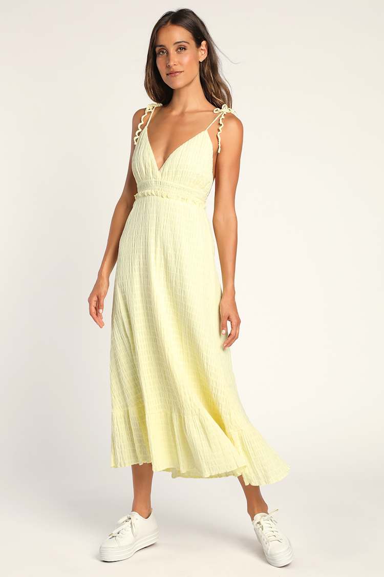 Light Yellow Summer Dress
