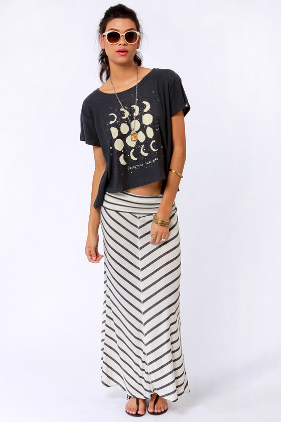 Lucy Love Cape Cod Skirt - Striped Skirt - Maxi Skirt - $46.00 - Lulus
