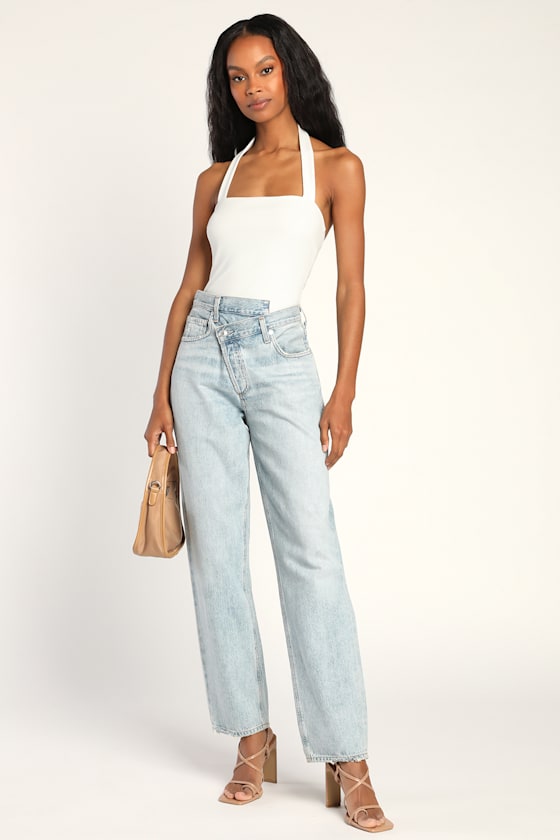 White Bodysuit - Halter Bodysuit - Chic Bodysuit - Lulus
